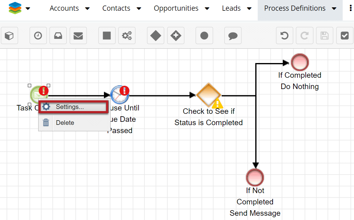 Creating an Overdue Task Alert in SugarCRM